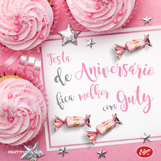 Bala Mastigavel Guty Morango 400g - Erlan - Doceria TendTudo