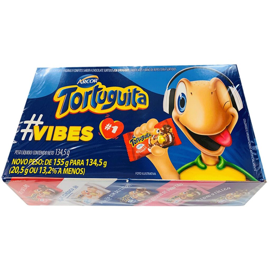 Caixa De Tortuguita Sortida 134,5g - Arcor - Doceria Tend